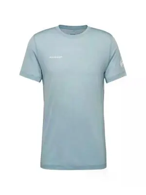 MAMMUT Tree Wool Logo-print Short-sleeve T-shirt - Blue