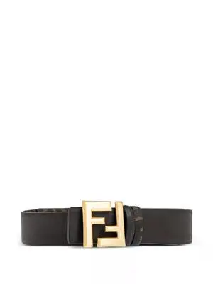Fendi Reversible Ff-logo Leather Belt