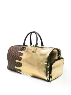 SPRAYGROUND Check-pattern Holdall - Gold