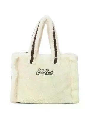 MC2 SAINT BARTH Colette Teddy Logo Tote Bag - Neutrals