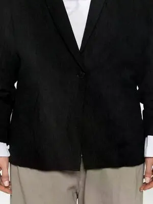 MA+ Single-breasted Textured Jacket