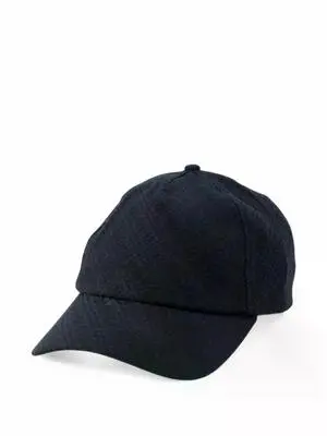Casablanca Monogram-jacquard Baseball Cap - Blue