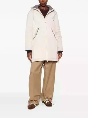 BETTY BARCLAY Hooded Parka Coat - Neutrals