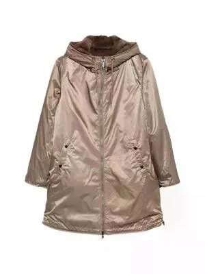 BETTY BARCLAY Reversible Faux-fur Coat - Brown
