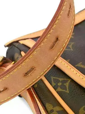 LOUIS VUITTON Monogram Tulum Gm Leather-trim Shoulder Bag