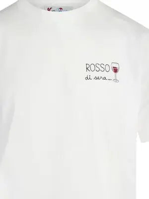 MC2 SAINT BARTH Off- Arnott Cotton T-shirt With Bollicine-print - White