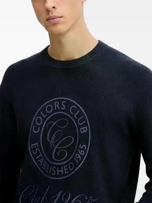 BENETTON Logo-print Crew-neck Sweater
