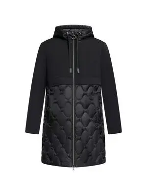 BETTY BARCLAY Quilted Hooded Coat - Black