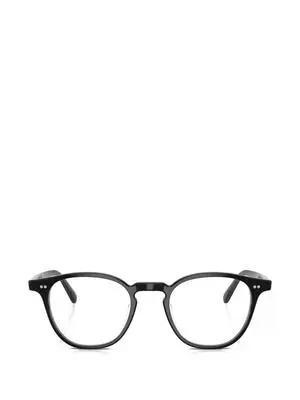 Oliver Spencer Edmin Round-frame Glasses - Black