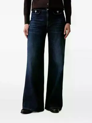 JOOP! Logo-plaque Wide-leg Jeans - Blue