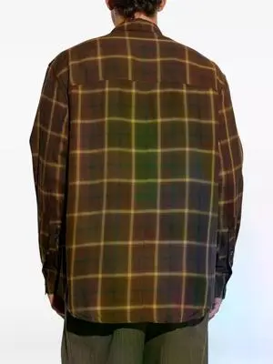 SONG FOR THE MUTE Check-pattern Patch-pocket Shirt