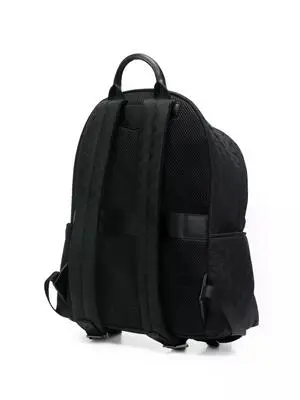 Emporio Armani Logo-jacquard Front-zip Backpack