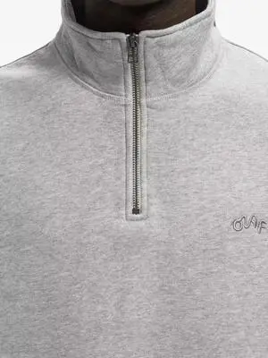 OLAF Quarter-zip Logo-embroidered Sweatshirt
