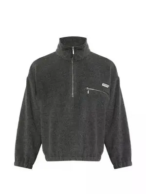 SONG FOR THE MUTE Half-zip Chest-pocket Sweater