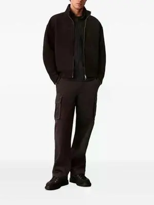 Calvin Klein Logo-embroidered High-neck Jacket