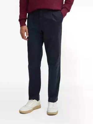 BENETTON Pleated Straight-leg Trousers - Blue