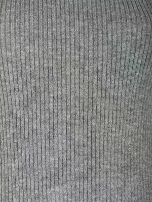 Veronica Beard Sid Ribbed Tank Top - Grey
