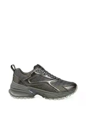 Calvin Klein Metallic-effect Mesh Sneakers - Grey