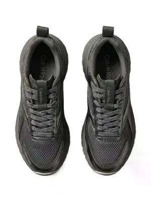 Calvin Klein Metallic-effect Mesh Sneakers