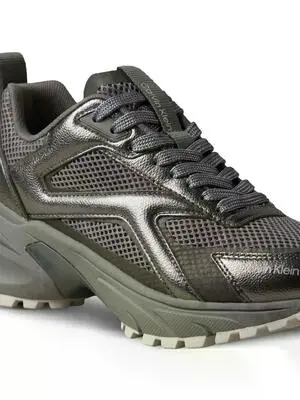 Calvin Klein Metallic-effect Mesh Sneakers