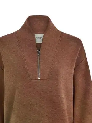 Varley Davidson Quarter-zip Sweatshirt - Brown