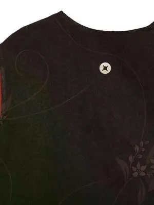 SAMUEL GUÌ YANG Floral-print Layered Blouse