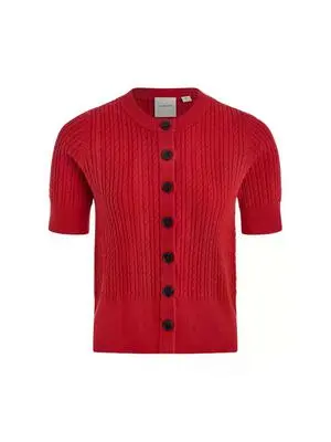 Varley Rhys Cable-knit Cardigan