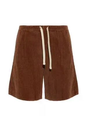 American Vintage Padow Corduroy Drawstring Shorts - Brown