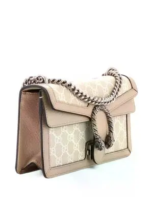 Gucci Dionysus Bag Gg Coated Canvas With Leather Small Shoulder Bag