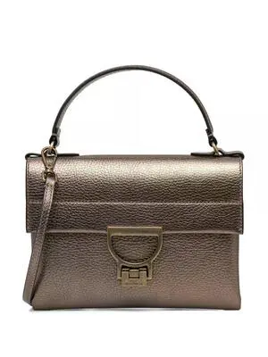 COCCINELLE Mini Arlettis Metallic-effect Leather Shoulder Bag