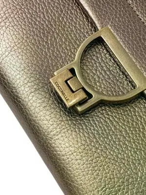 COCCINELLE Mini Arlettis Metallic-effect Leather Shoulder Bag