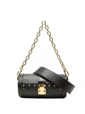 LOUIS VUITTON 1990-2020 Epi Papillon Trunk Satchel - Black