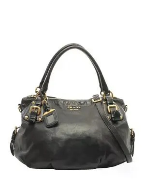 Prada 2010-2026 Vitello Daino Satchel - Black