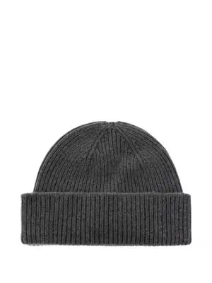 Paul Smith Ribbed-knit Logo-patch Beanie Hat