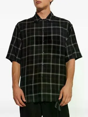 SONG FOR THE MUTE Check-pattern Short-sleeve Shirt