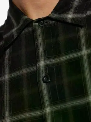 SONG FOR THE MUTE Check-pattern Short-sleeve Shirt