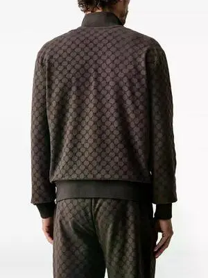 JOOP! Cornflower-pattern Zip-up Sweatershirt