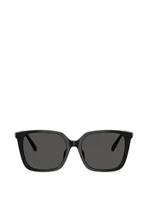 SWAROVSKI Crystal-embellished Square-frame Sunglasses - Black