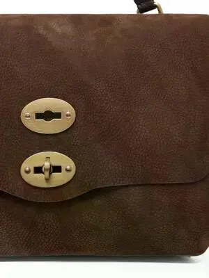 ZANELLATO Postina Stud-embellished Leather Tote Bag - Brown