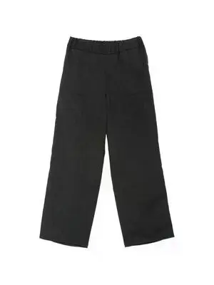 FRANCESCA MARCHISIO Coulisse Pinstriped Wide-leg Trousers