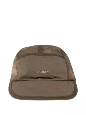 Satisfy Rippy Logo-print Cap - Brown