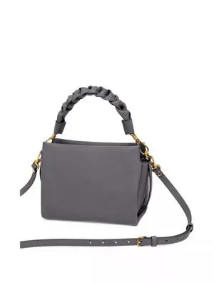 COCCINELLE Small Boheme Braided-handle Tote Bag - Grey