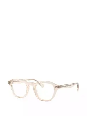 Oliver Spencer Eyles-r Geometric-frame Glasses - Neutrals