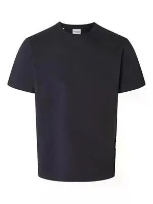 SELECTED Seersucker Crewneck T-shirt - Blue