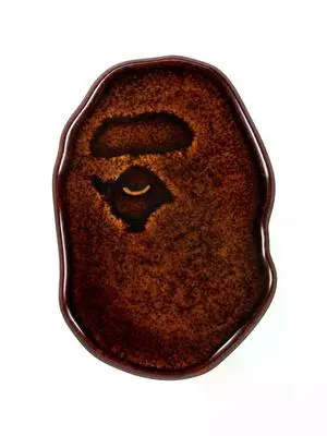 A BATHING APE Ape Head Porcelain Plate - Brown