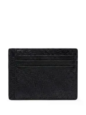 Kiton Grained Leather Cardholder - Black