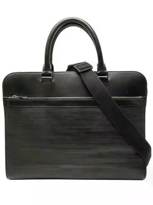 LOUIS VUITTON 2012 Epi Bassano Gm Business Bag - Black