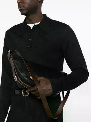 Paul Smith Grained Leather Messenger Bag