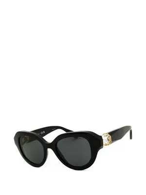 SWAROVSKI Crystal-embellished Geometric-frame Sunglasses