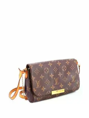 LOUIS VUITTON Favorite Handbag Monogram Canvas Pm Clutch Bag - Brown